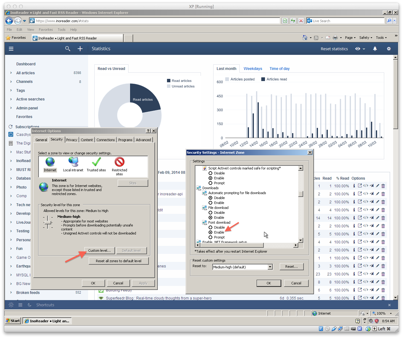Missing icons in Internet Explorer 8 | Inoreader blog