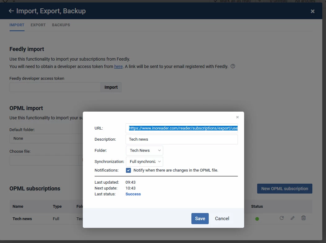 OPML subscriptions | Inoreader blog