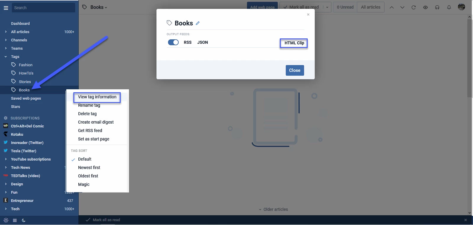 Customizable HTML clips | Inoreader blog