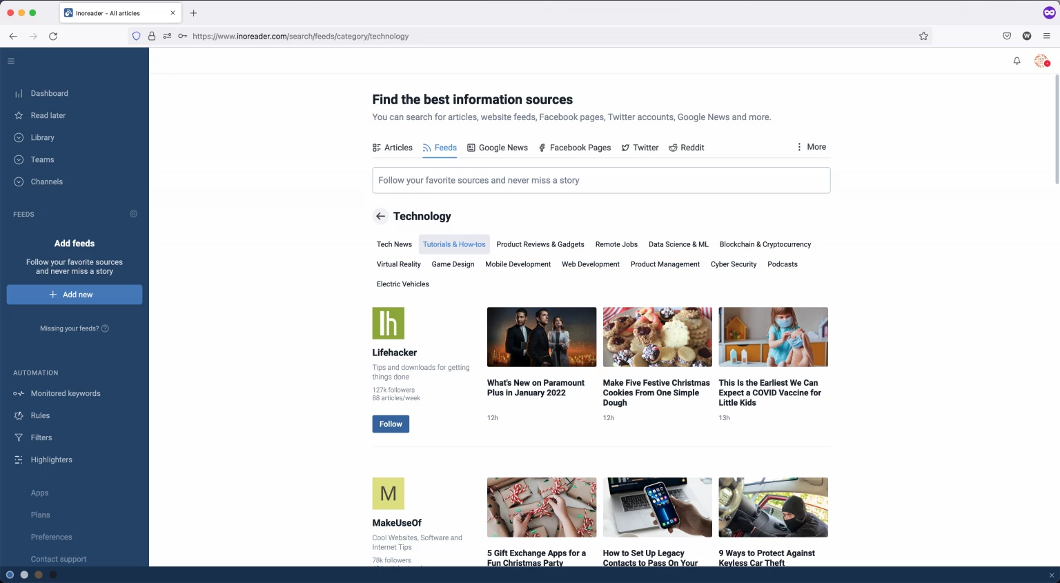 Inoreader How To Setting Up Subscriptions And Feed Views Inoreader Blog