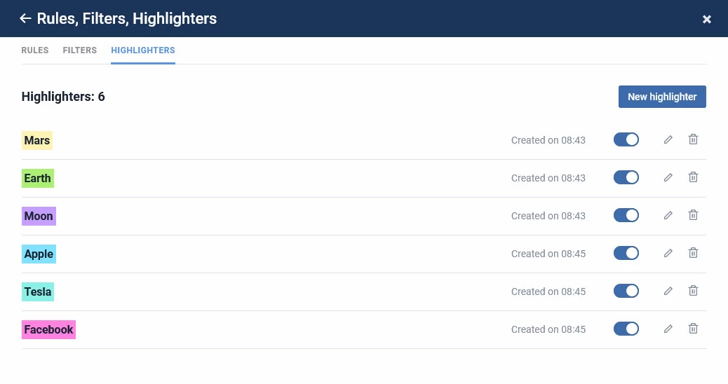 Spot the Most Important Terms with Highlighters | Inoreader blog