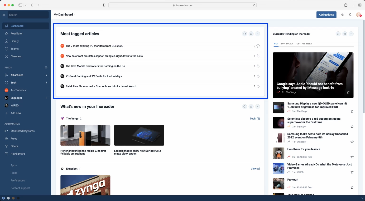 Inoreader How-to: Be more productive with tags and Read later | Inoreader blog