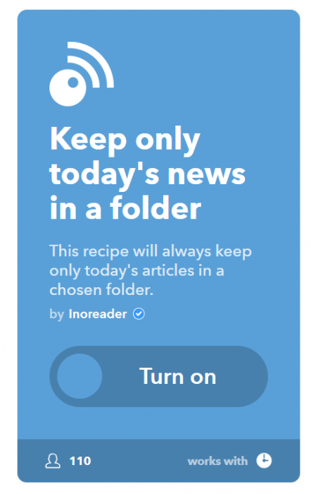 New Feature Keep Only Todays News In A Folder Inoreader Blog