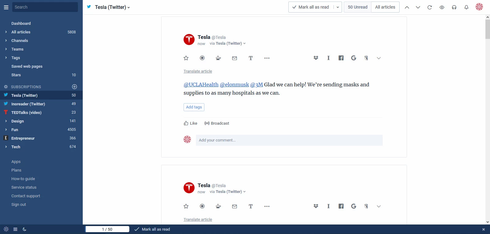 A fresh look for your Microblogs, Twitter and Facebook Feeds ...