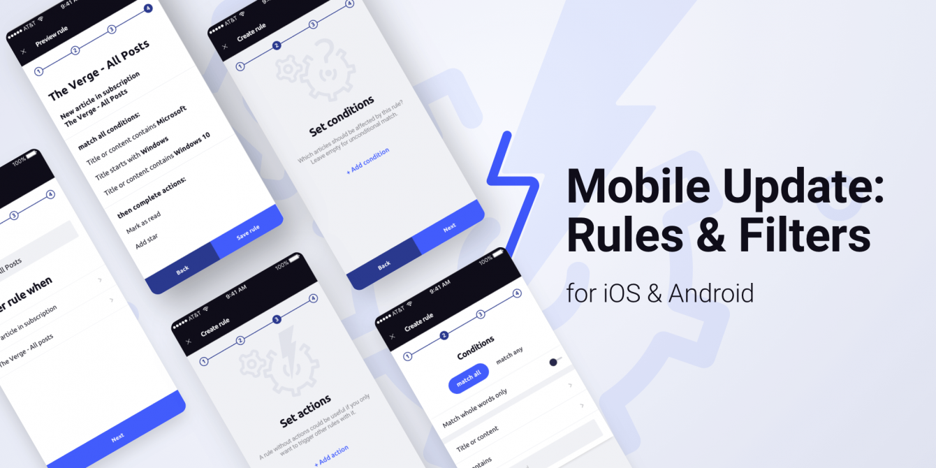 Rules And Filters Are Now Available On Inoreader For Android and iOS | Inoreader blog