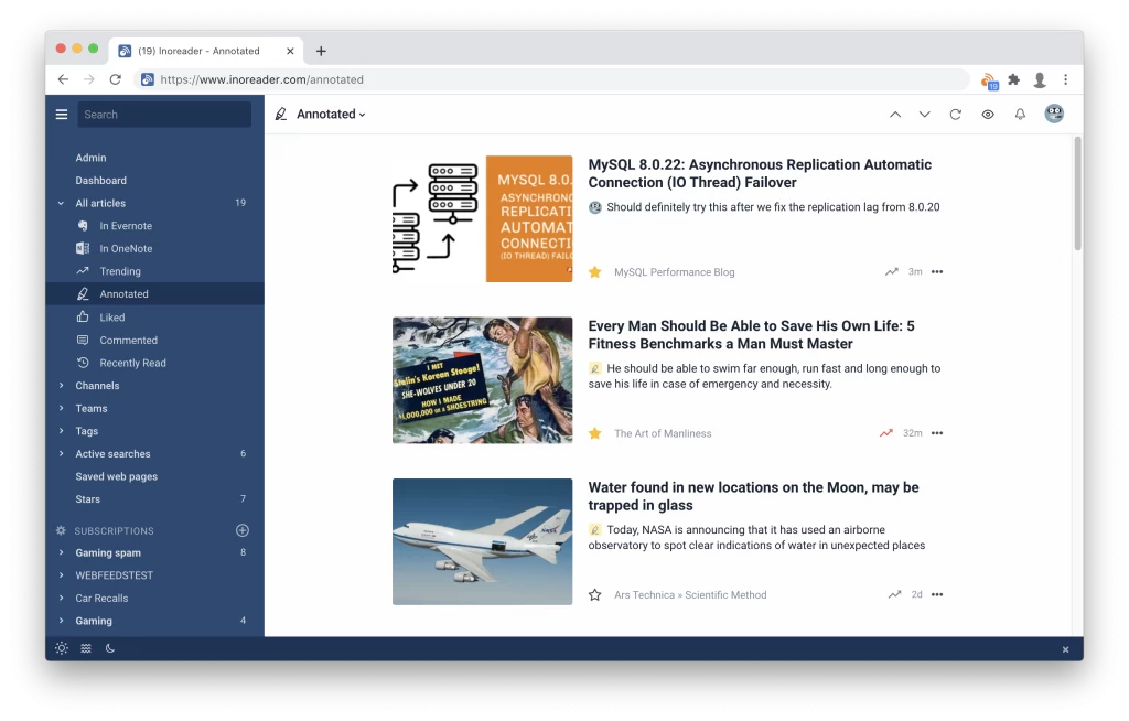 Become An Active Reader With Notes & Annotations | Inoreader blog
