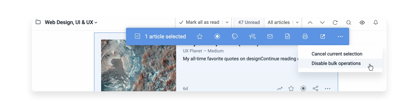 Introducing: Bulk actions | Inoreader blog