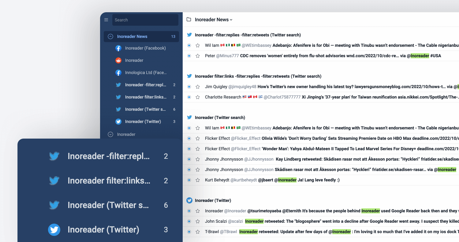 Leaving Twitter for good? Inoreader can fill in the void! | Inoreader blog