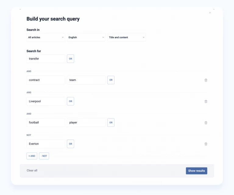 Making complex searches easy with our new query builder | Inoreader blog