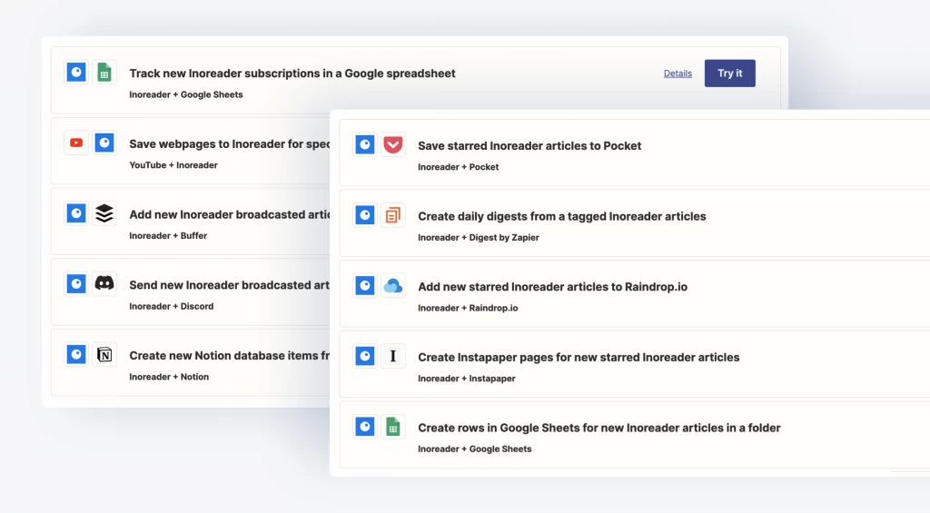 Automate success with IFTTT and Zapier | Inoreader blog