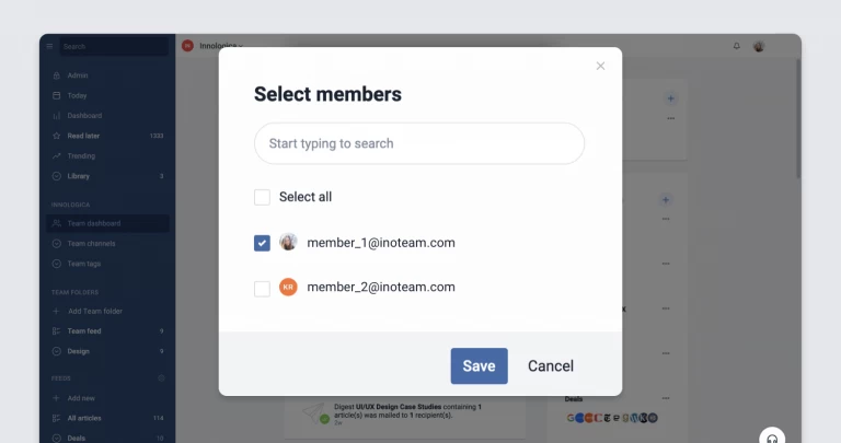 Manage shared feeds with new Team folders | Inoreader blog