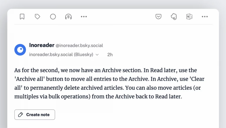 Introducing Bluesky integration | Inoreader blog