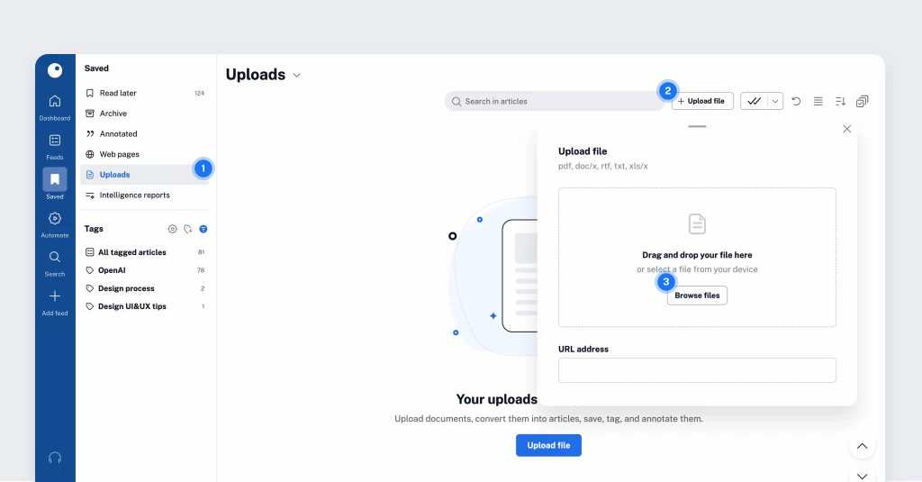 Introducing file uploads: A new way to add content to Inoreader | Inoreader blog