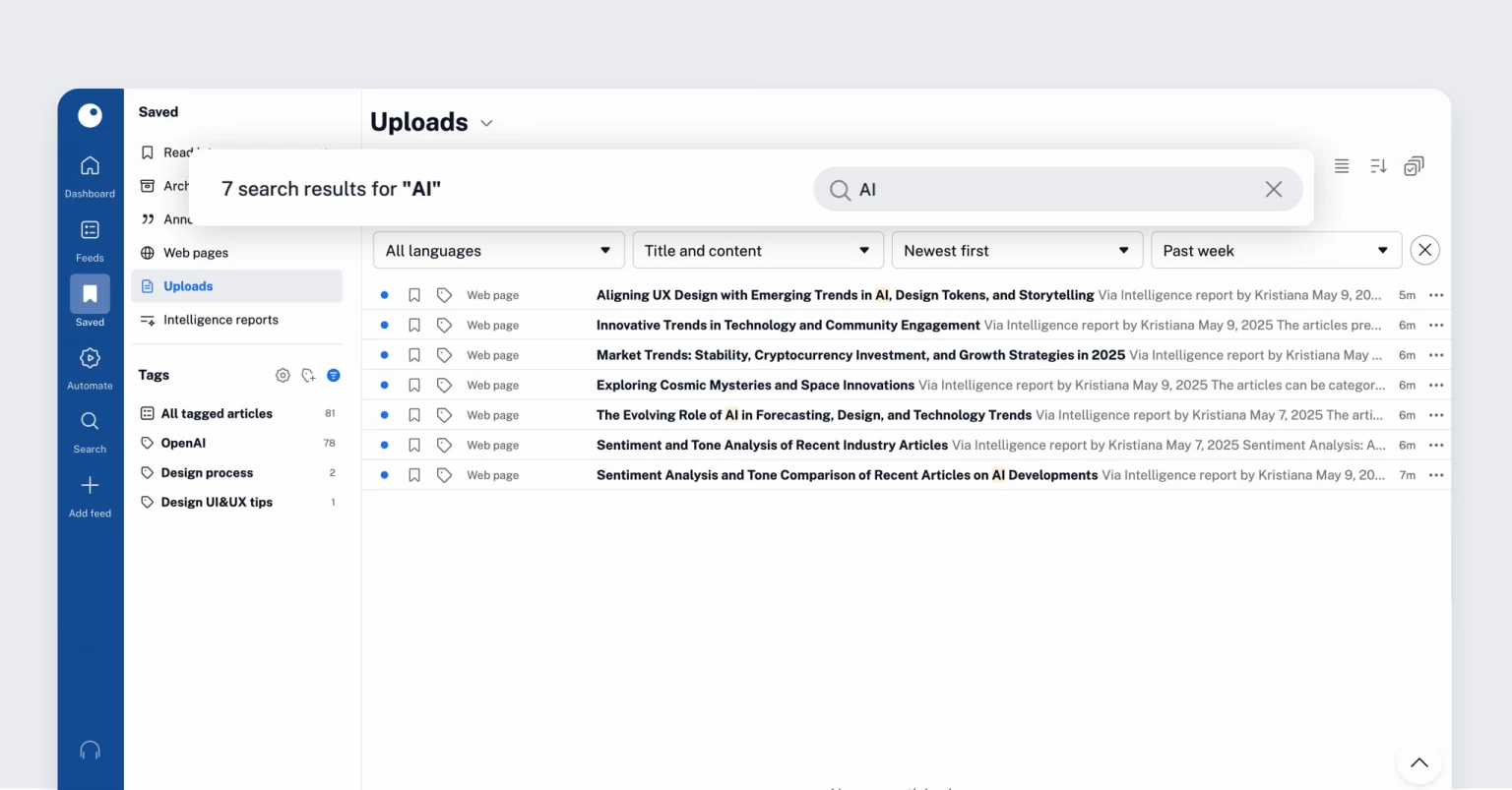 Introducing file uploads: A new way to add content to Inoreader | Inoreader blog