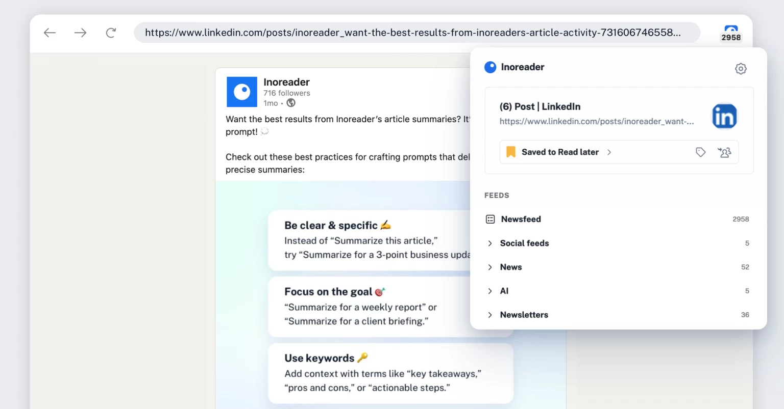 Use Inoreader as your ultimate read-later app | Inoreader blog